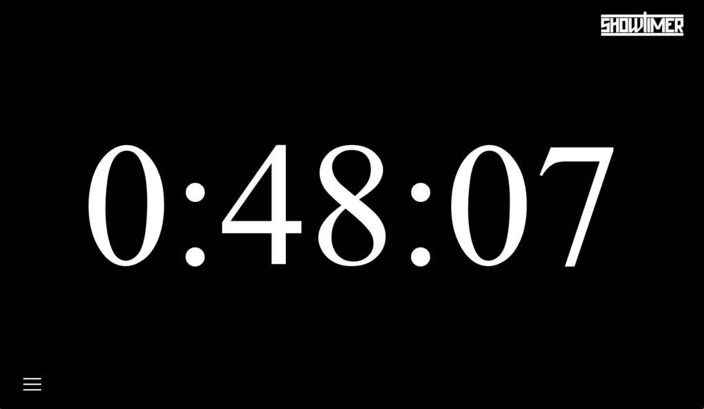 Showtimer | Free stage timer
